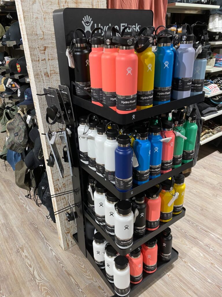 hydro-flask-store-display-stand - Hunting Waterfalls
