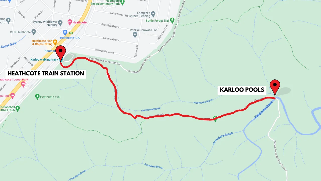 karloo-pools-map - Hunting Waterfalls