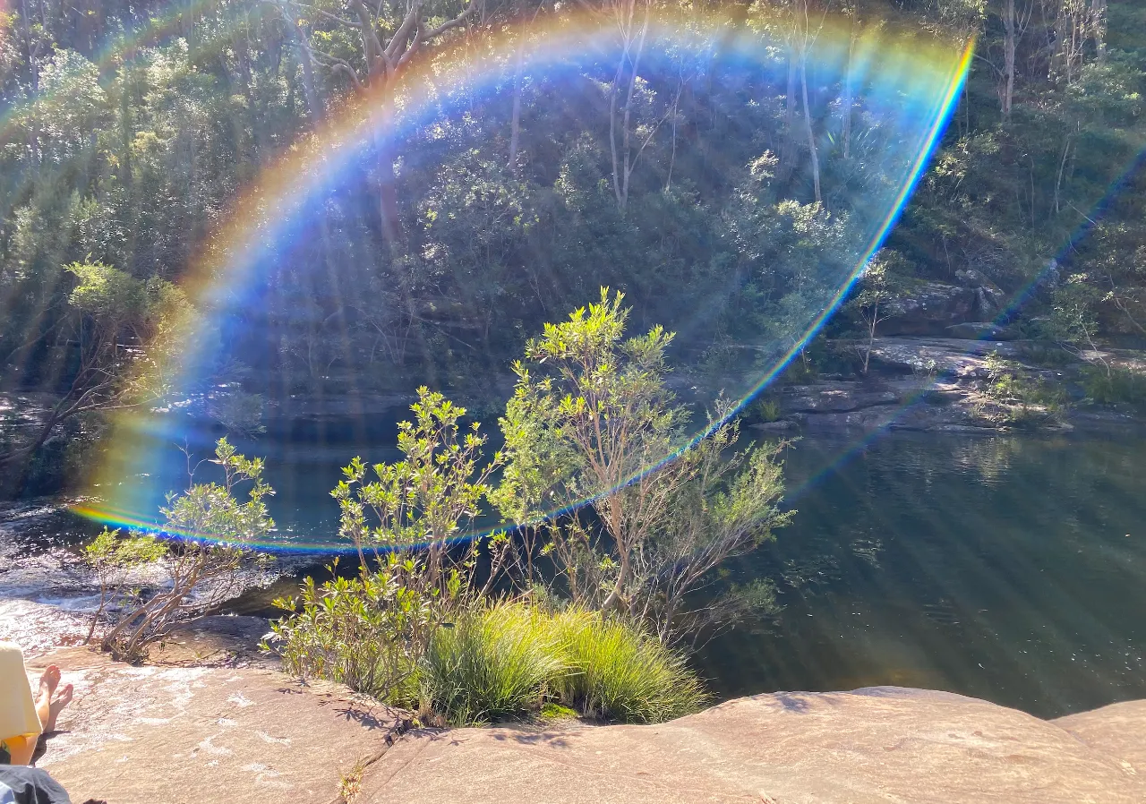 karloo-pools-sun-flare - Hunting Waterfalls