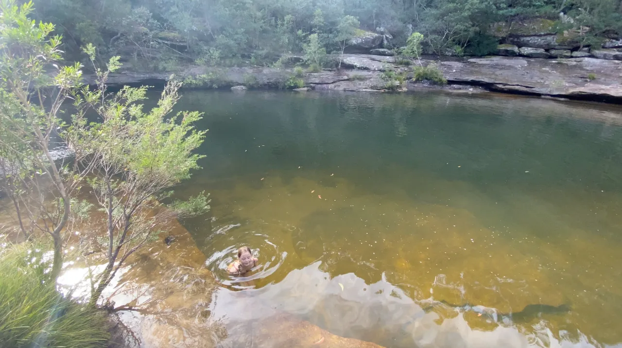 karloo-pools-water-hole-girl-swimming - Hunting Waterfalls