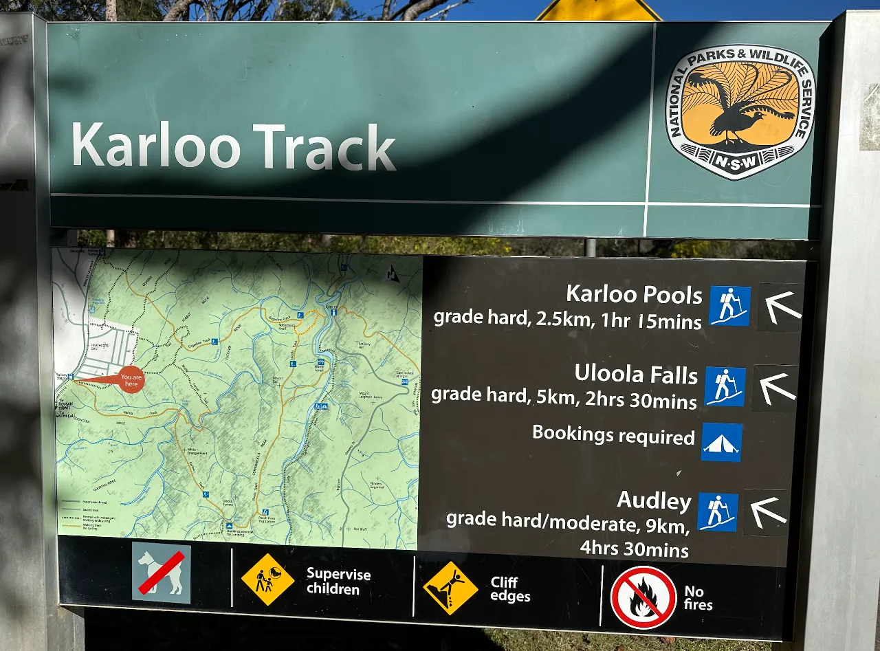 karloo-track-sign-at-entrance-car-park-heathcote-station - Hunting ...