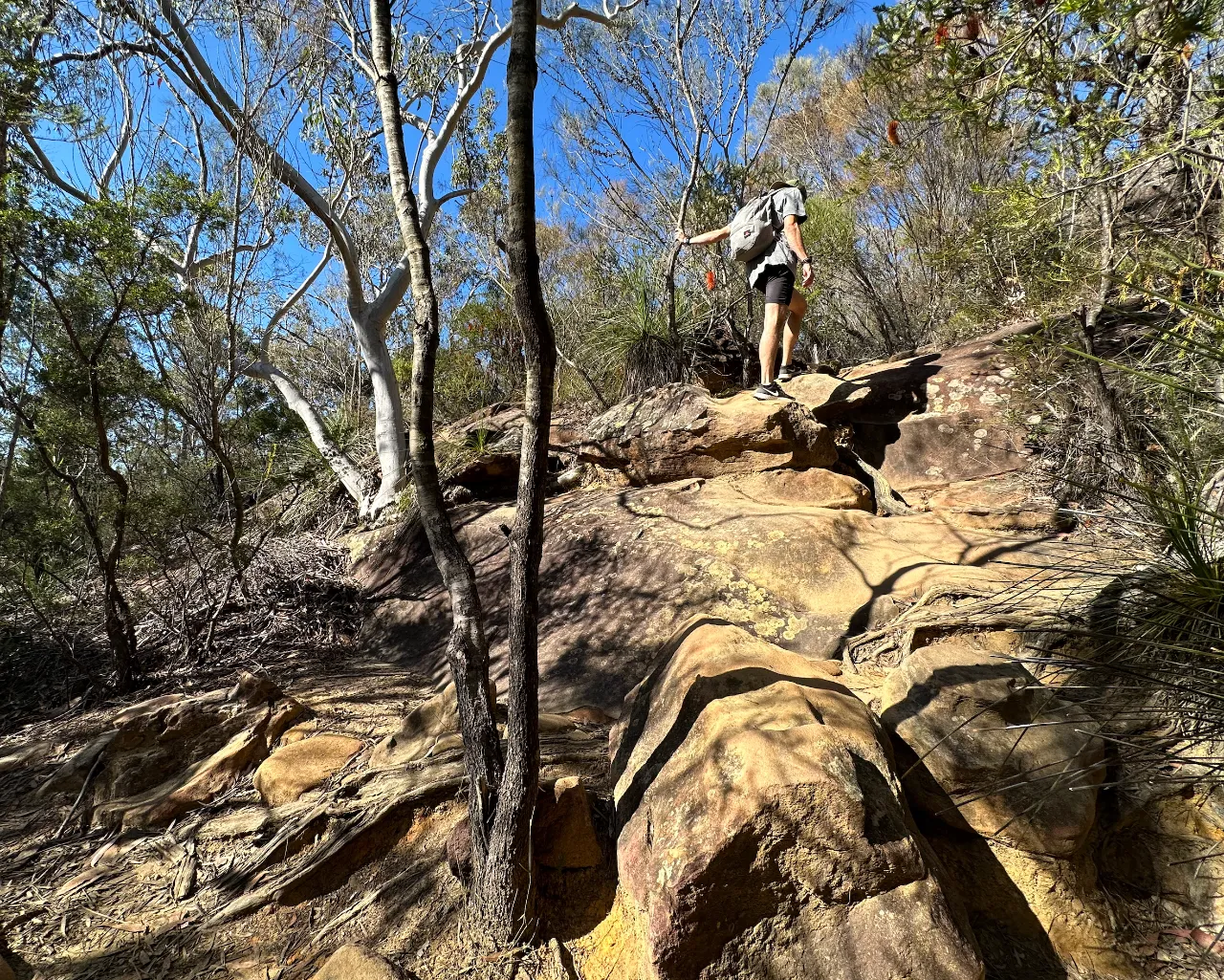 ryan-on-top-of-steep-section-between-karloo-pools-and-uloola-falls ...